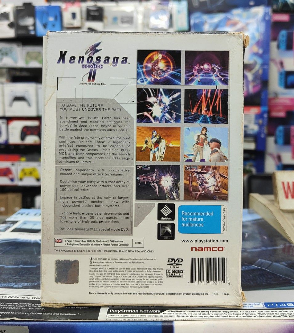 PS2 Xenosaga Episode II ( PAL ) Includes Bonus DVD, Video Gaming, Video ...