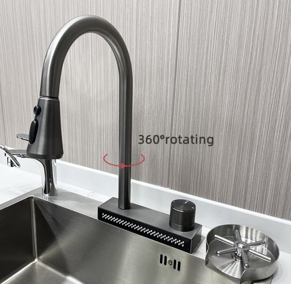 Last Piece Pull Out Kitchen Mixer with Waterfall outlets, Furniture ...