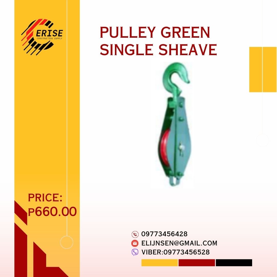 PULLEY GREEN SINGLE SHEAVE, Commercial & Industrial, Construction ...