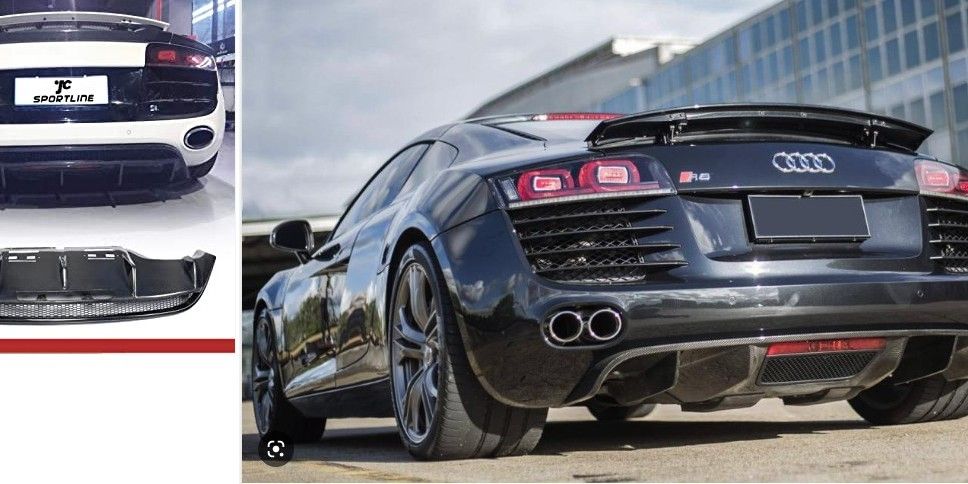 Audi R8 V10 rear diffuser, Car Accessories, Accessories on Carousell