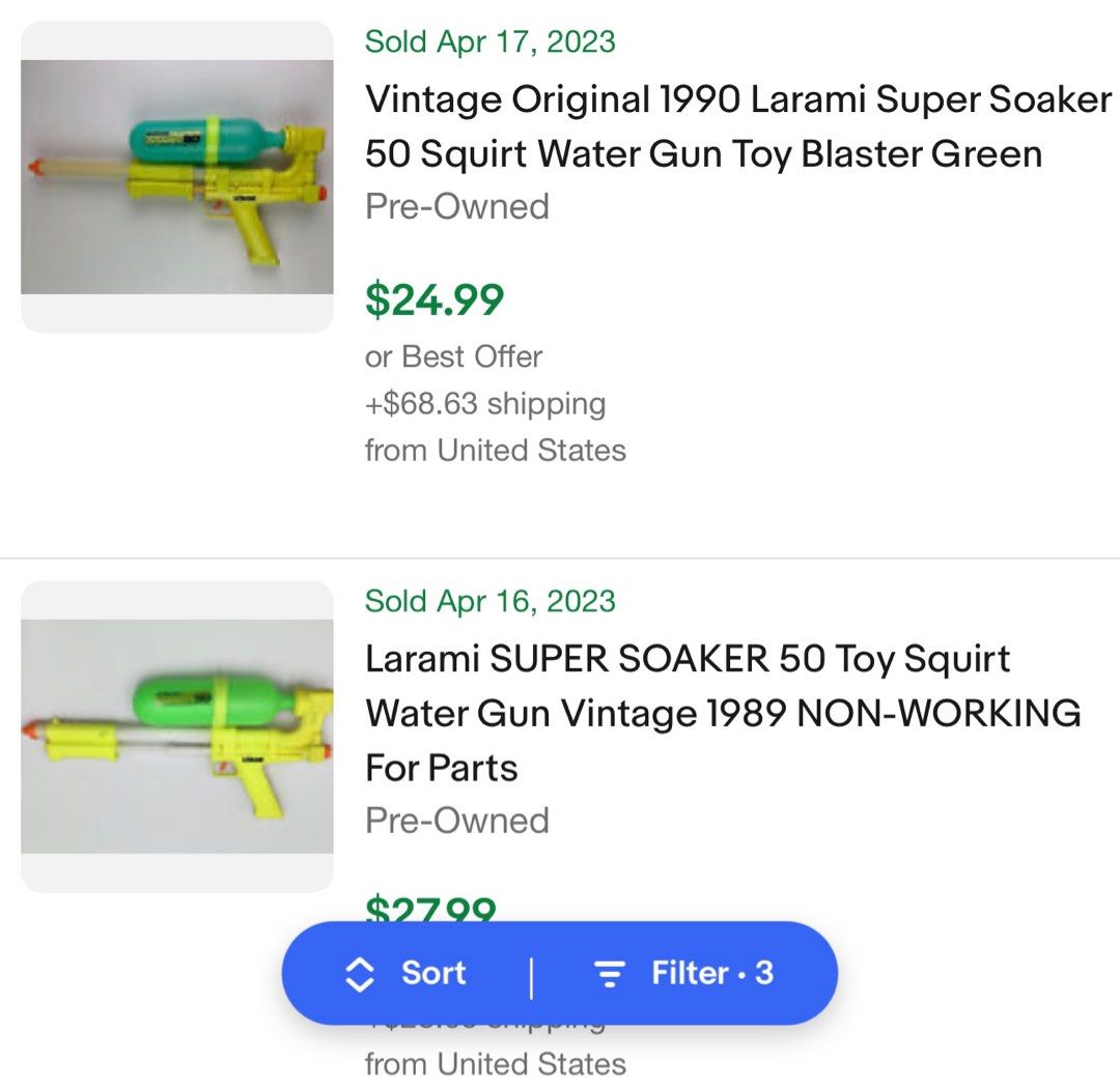 RARE 1990 RETRO SUPER SOAKER 50, Hobbies & Toys, Toys & Games on Carousell
