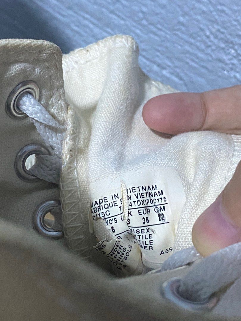 RARE COLOR CONVERSE CHUCK TAYLOR ALL STAR CREME, Women's Fashion ...