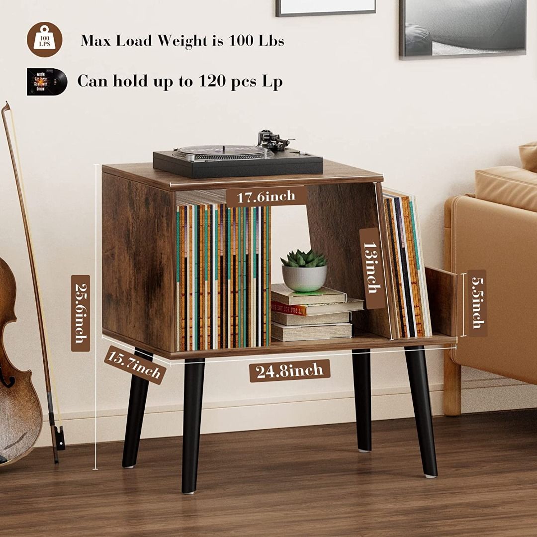 Record Player Stand, Record Player Table Turntable Stand, Vinyl Record ...