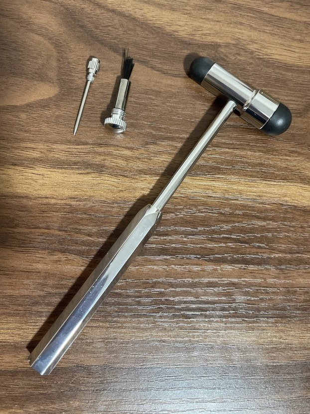 Reflex Hammer with Pin and Brush, Health & Nutrition, Medical Supplies ...