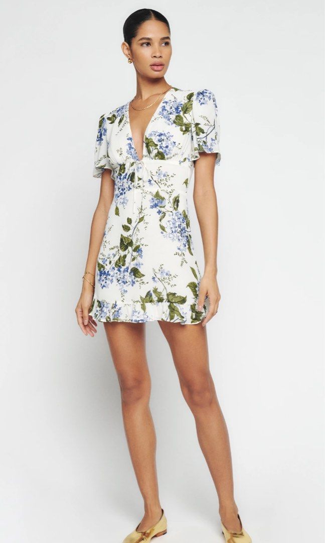 Reformation Mya Dress riveria floral Rosato, Women's Fashion, Dresses ...