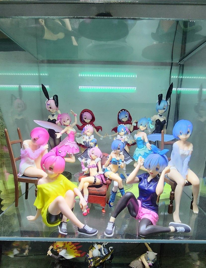 Rem and Ram figures on Carousell