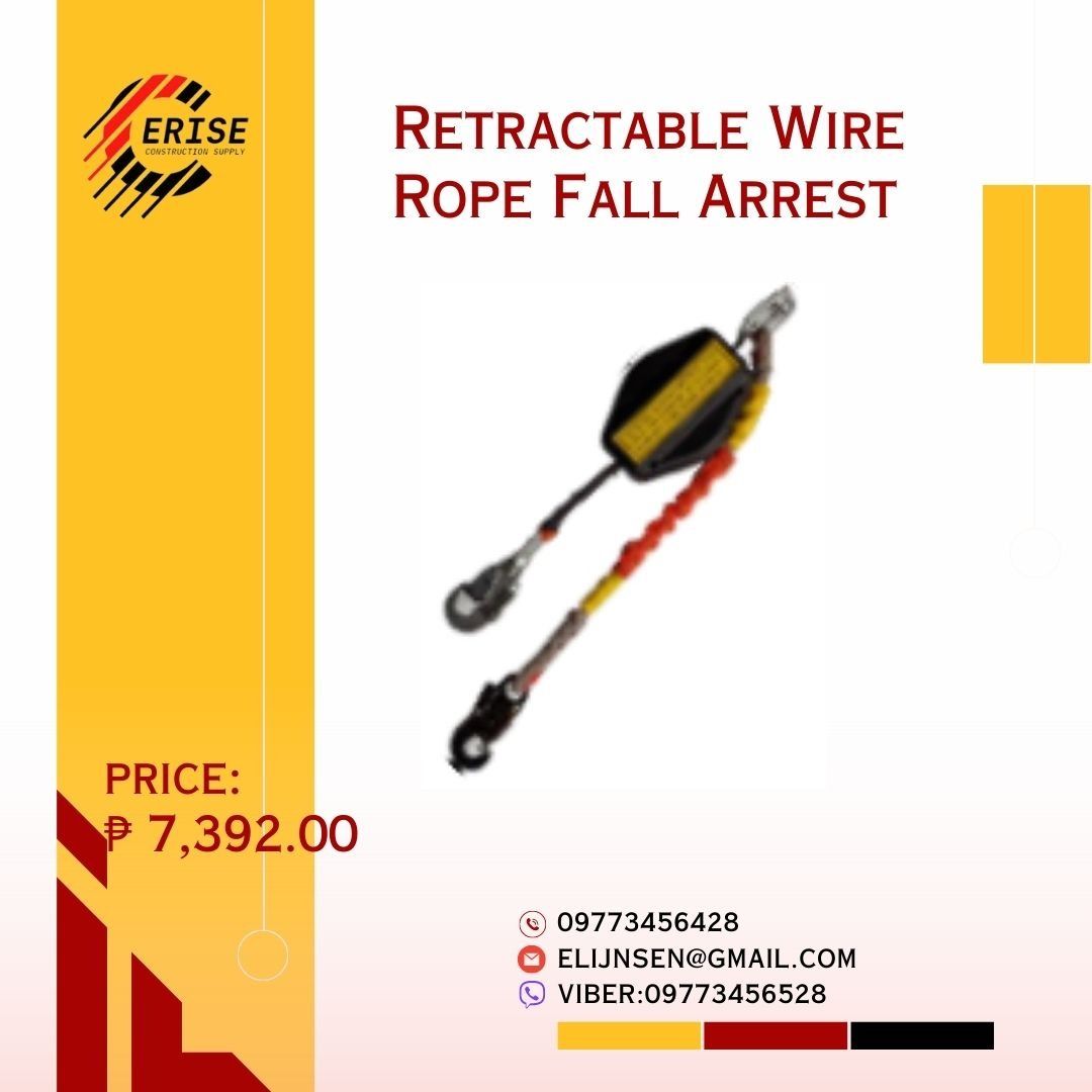 RETRACTABLE WIRE ROPE FALL ARREST, Commercial & Industrial ...