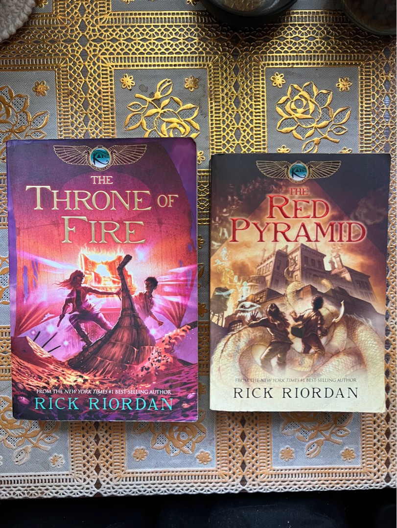 Rick Riordan's The Red Pyramid and The Throne of Fire bundle, Hobbies ...