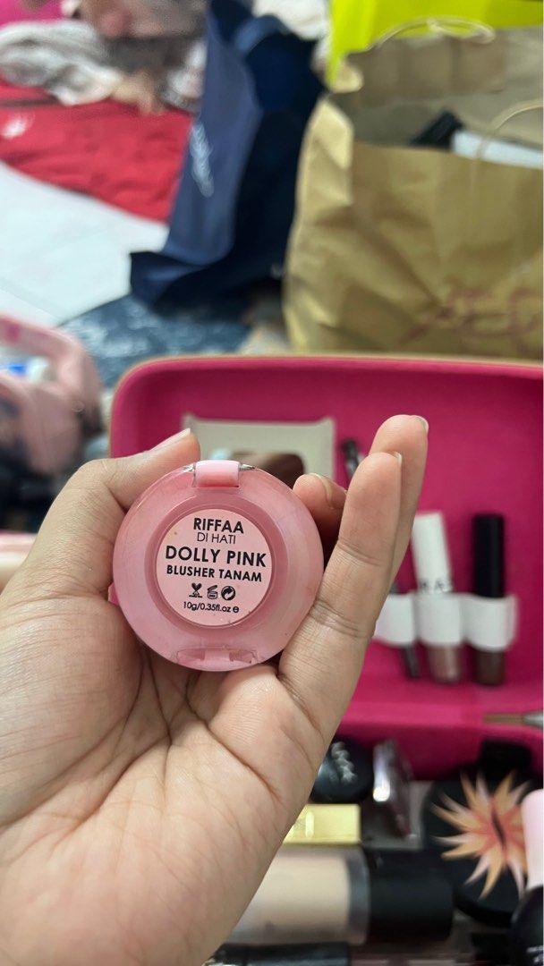 Riffa cream blusher code dolly pink, Beauty & Personal Care, Face ...
