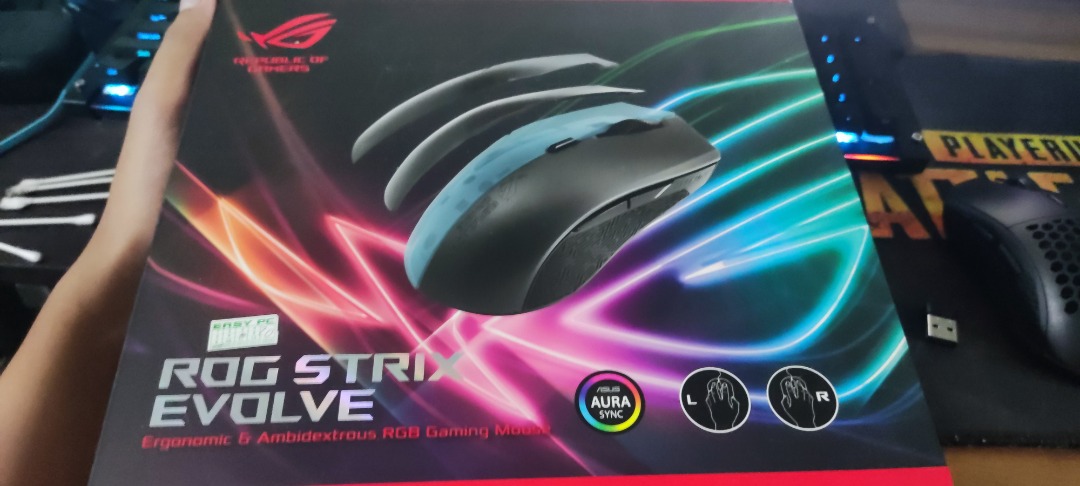 Rog Strix Evolve Computers Tech Parts Accessories Mouse Mousepads On Carousell