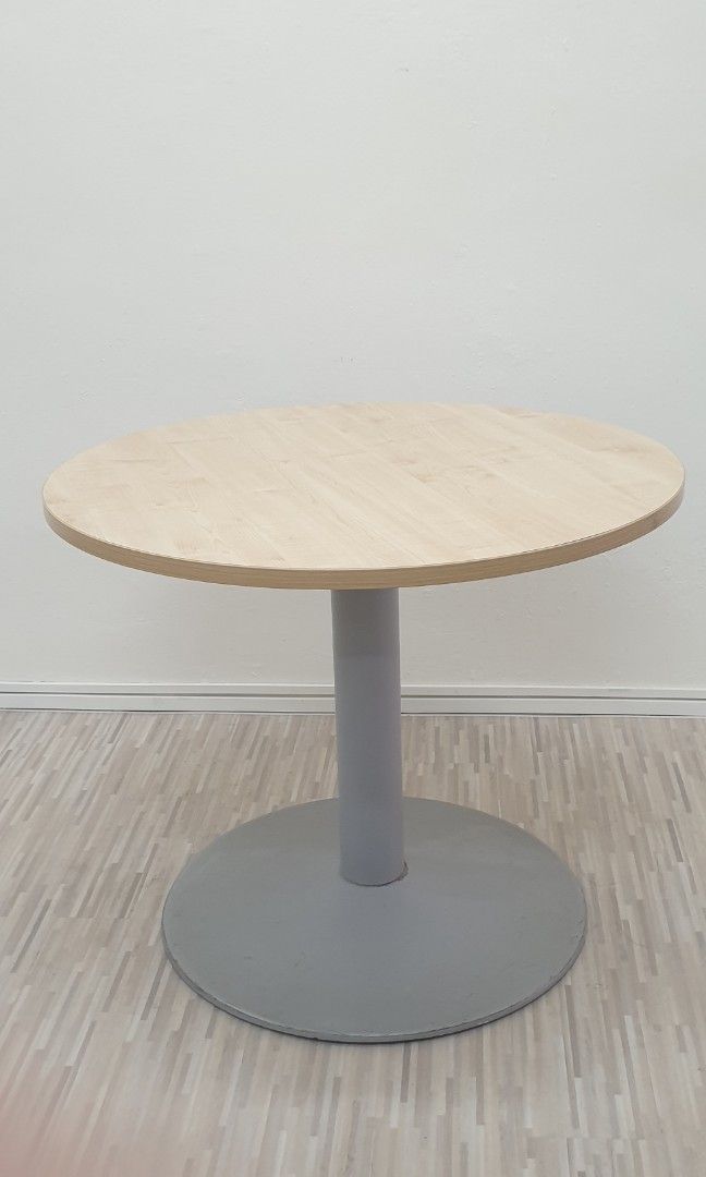 Round wooden table, Furniture & Home Living, Furniture, Tables & Sets ...