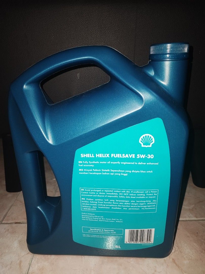 Shell Helix Fuelsave Fully Synthetic Oil 5W-30, Auto Accessories on ...
