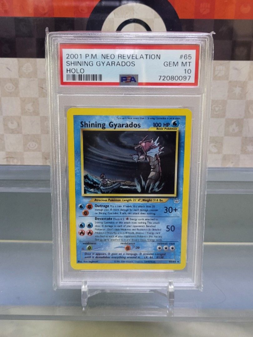 Shining Gyarados Neo Revelation PSA 10 - Vintage Pokemon Card Gem Mint, Hobbies & Toys, Toys ...