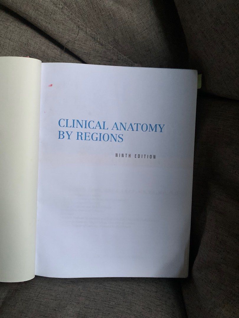 Snell CLINICAL ANATOMY BY REGIONS 9TH EDITION, Hobbies & Toys, Books & Magazines, Textbooks on ...