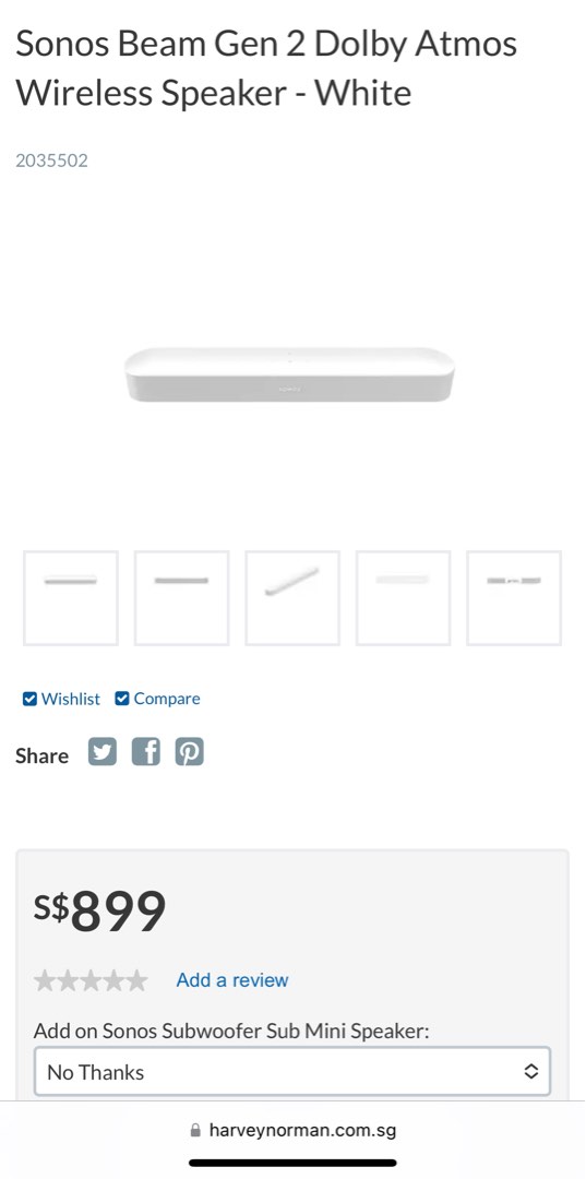 Sonos Beam Gen 2, Audio, Soundbars, Speakers & Amplifiers on Carousell