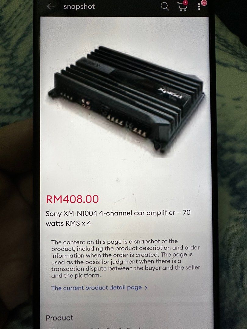 Sony XM-N1004 4-channel car amplifier 70 watts RMSx4, Auto Accessories ...