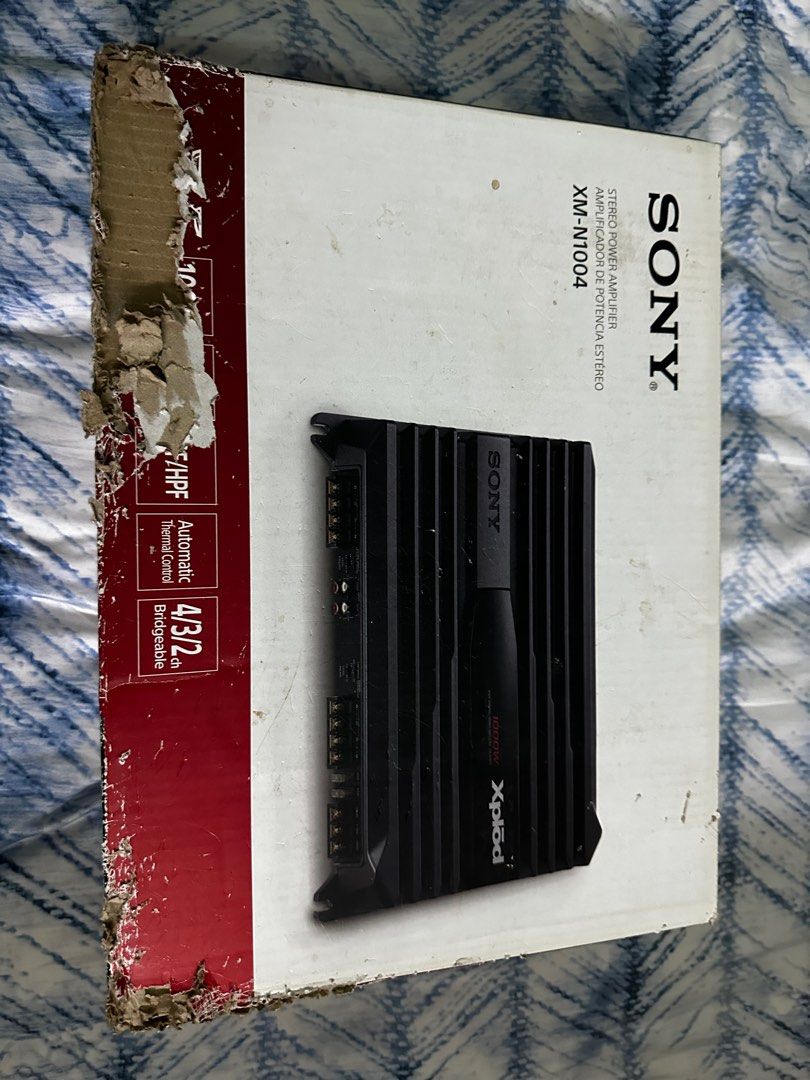Sony XM-N1004 4-channel car amplifier 70 watts RMSx4, Auto Accessories ...