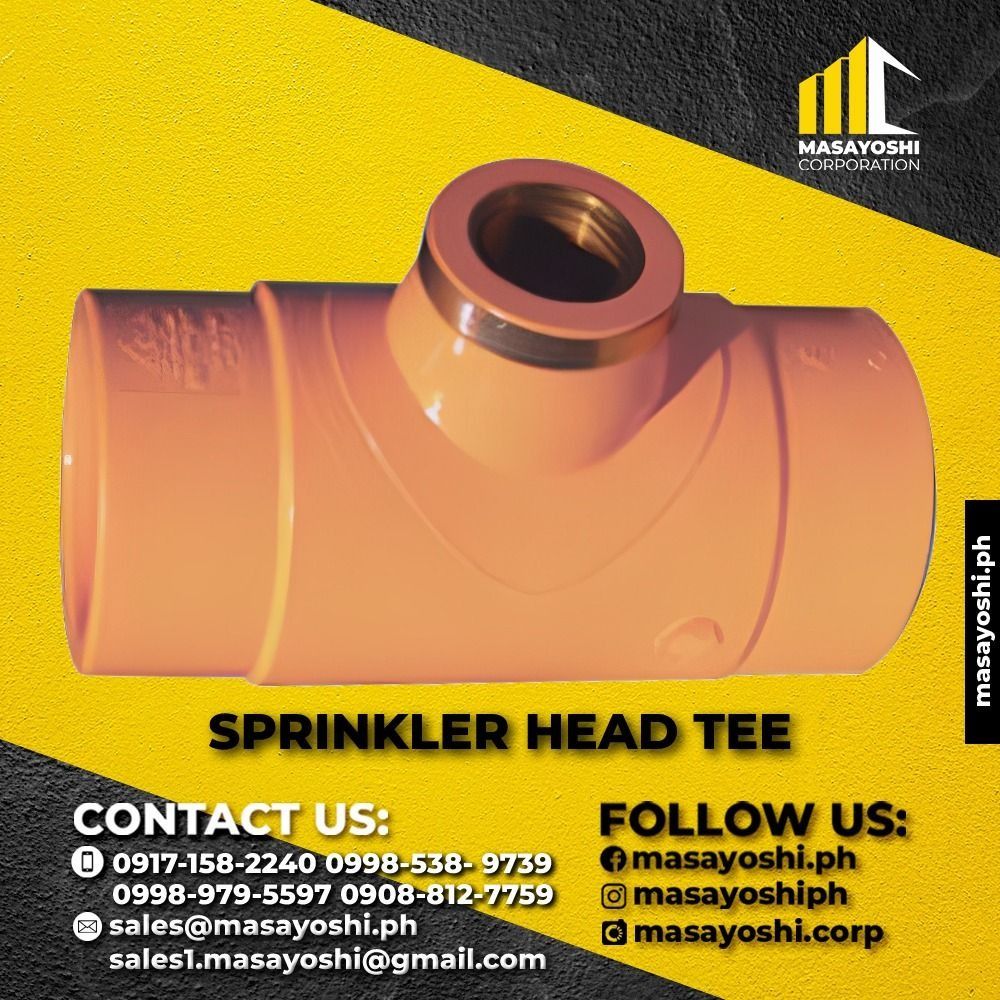 sprinkler head tee with brass, fittings, coupling, pipe works, piping ...