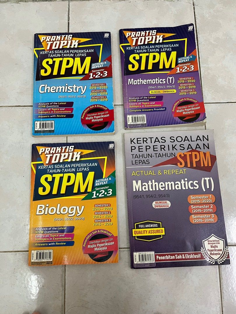 STPM SEM 1 - SEM 3 TEXTBOOK AND PAST YEAR BOOK, Hobbies & Toys, Books ...