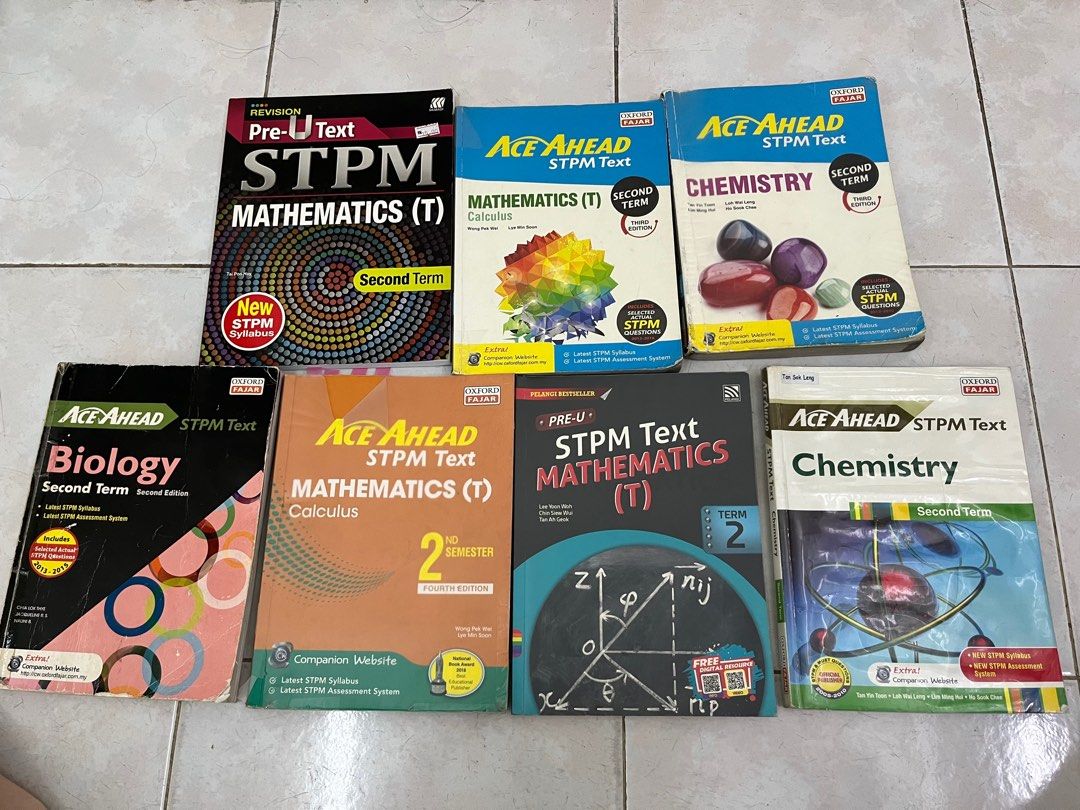 STPM SEM 1 - SEM 3 TEXTBOOK AND PAST YEAR BOOK, Hobbies & Toys, Books & Magazines, Textbooks on ...