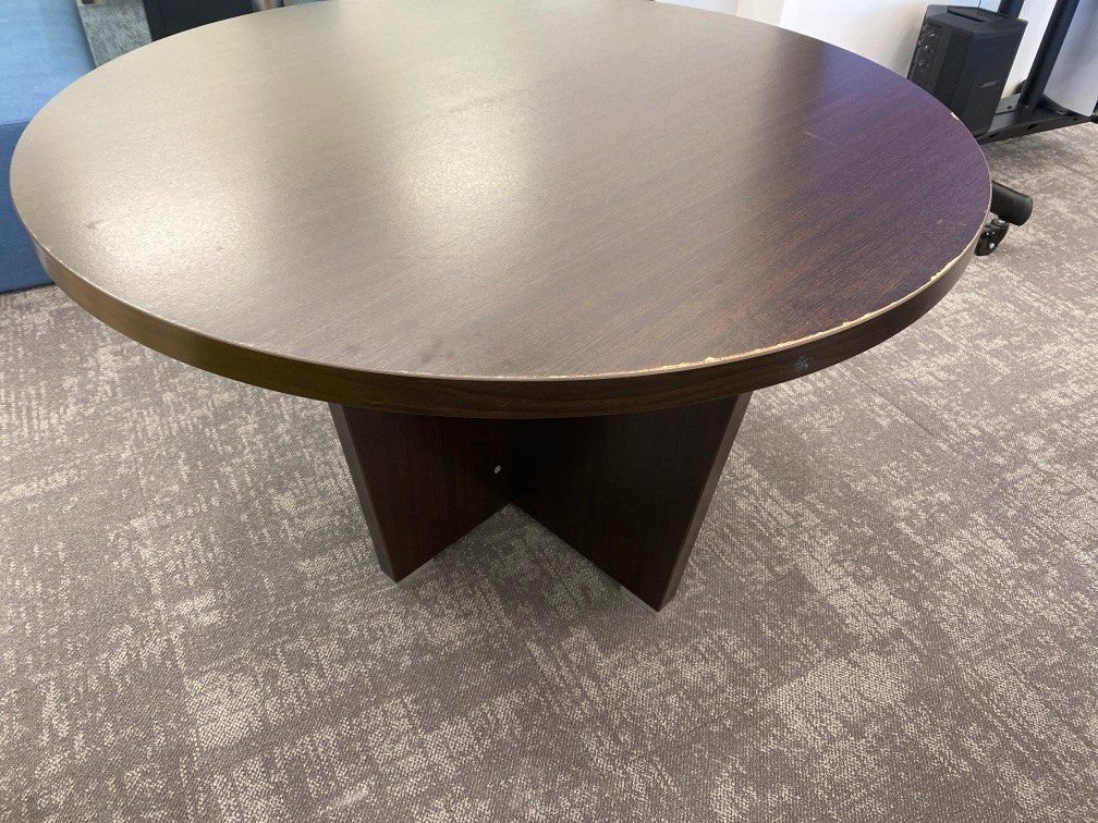 Sturdy office round table, Furniture & Home Living, Furniture, Tables ...