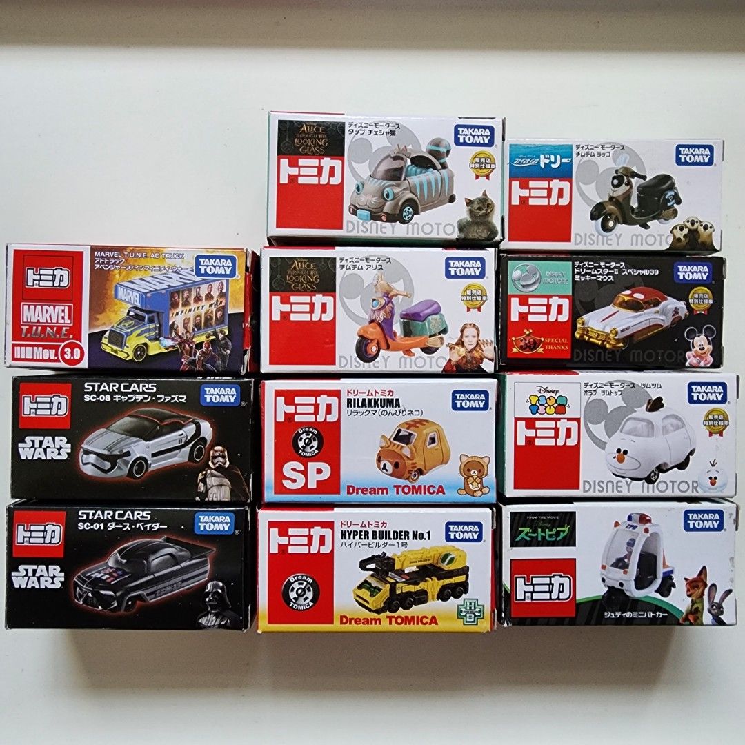 Takara Tomy Tomica Diecast Cars (Disney, Star Wars, Marvel, Rilakkuma ...