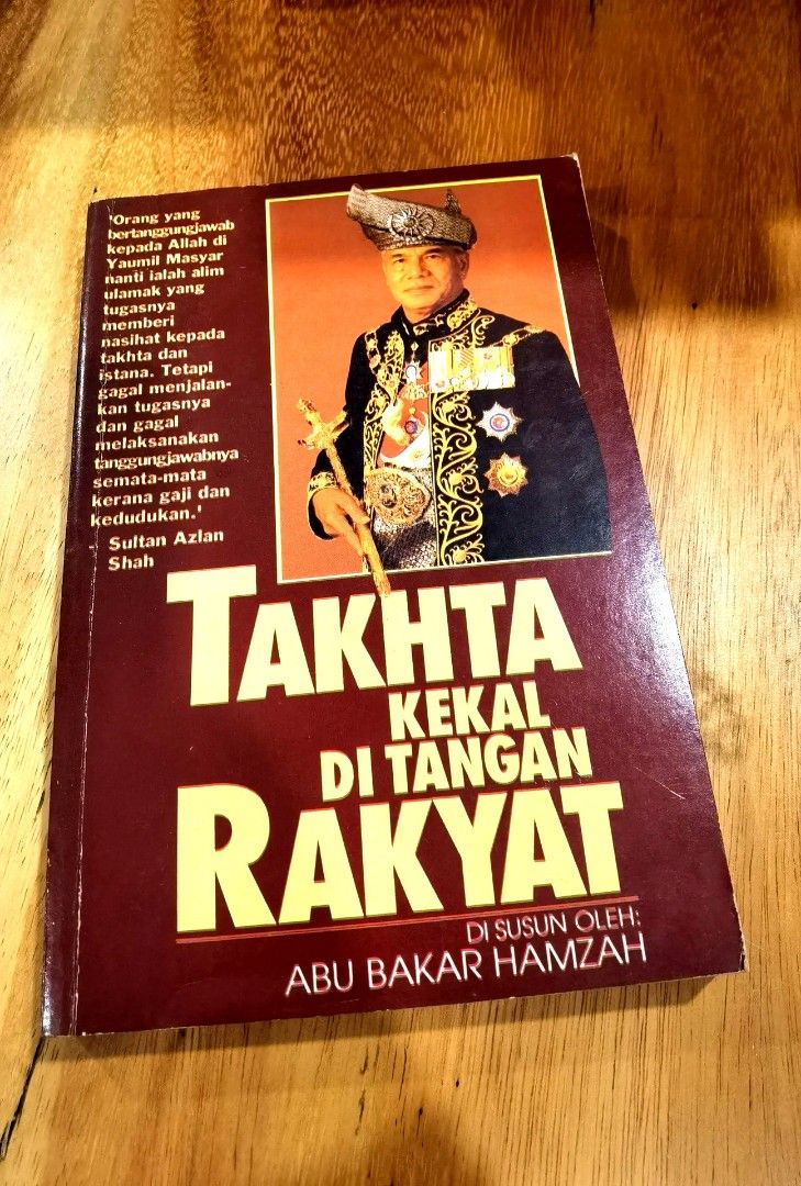 Takhta Kekal Di Tangan Rakyat Buku Book By Abu Bakar Hamzah, Hobbies ...