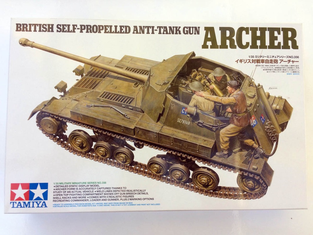 Tamiya 35356 1/35 British Self-propelled Anti-tank Gun Archer, 興趣及遊戲 ...