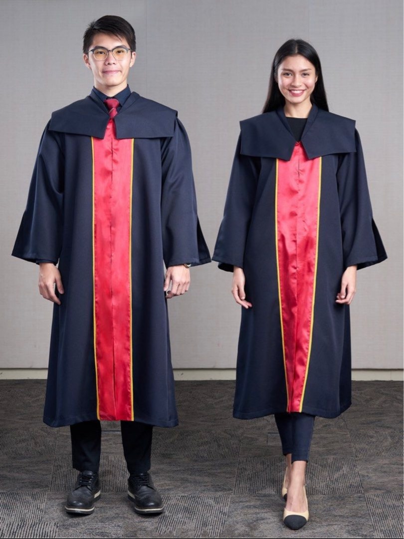 TEMASEK POLY TP GRADUATION GOWN (L size), Men's Fashion, Coats, Jackets ...