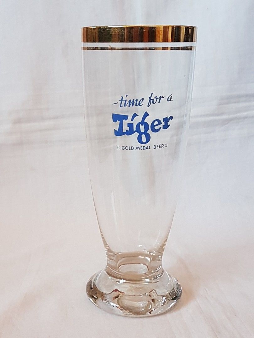 Time For A Tiger Gold Medal Beer Glass, Furniture & Home Living ...
