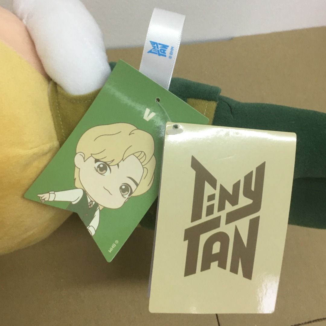 TinyTAN - "V" Tae-Hyung (BTS) ~Dynamite~ Nesoberi (Laying Down) Special Plush Toy by SEGA Japan ...