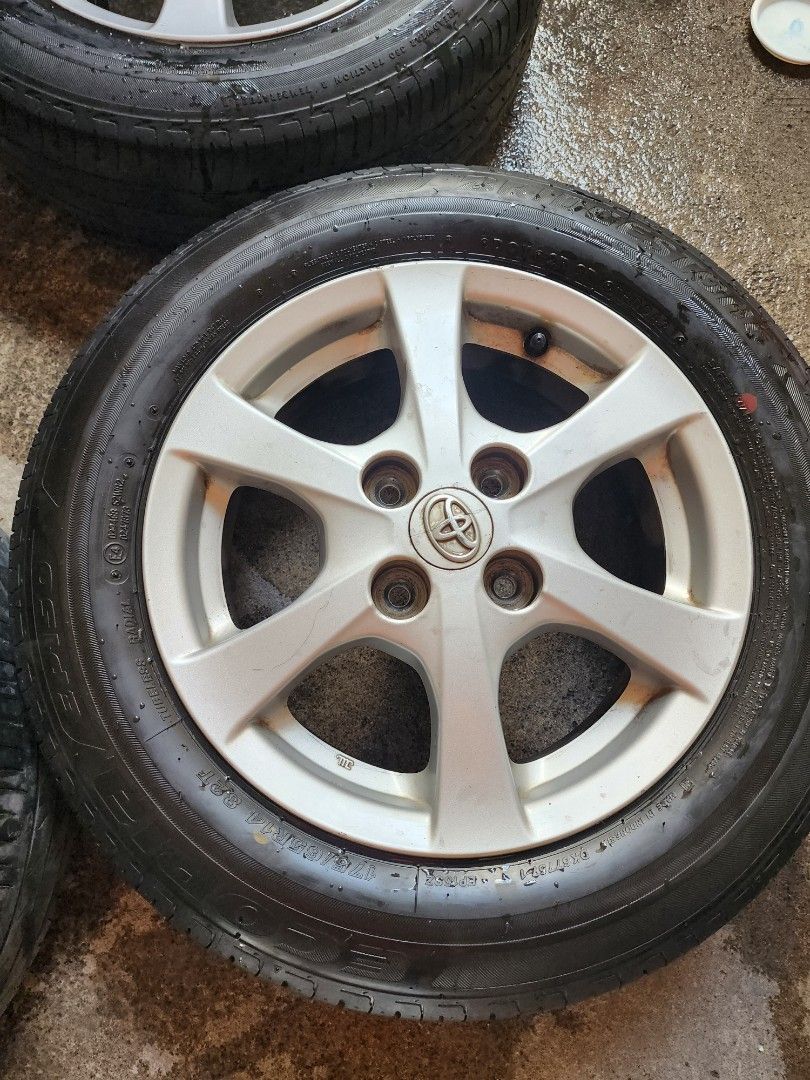 toyota wigo stock mags with tires, Car Parts & Accessories, Mags and ...