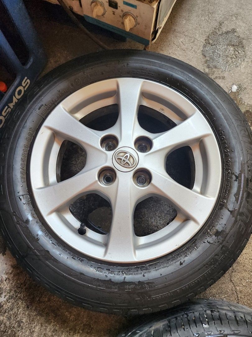 toyota wigo stock mags with tires, Car Parts & Accessories, Mags and ...