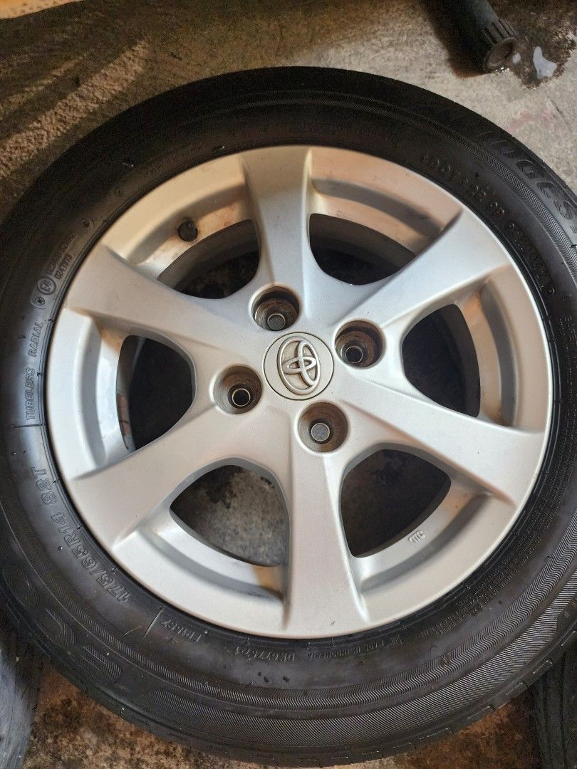 toyota wigo stock mags with tires, Car Parts & Accessories, Mags and ...