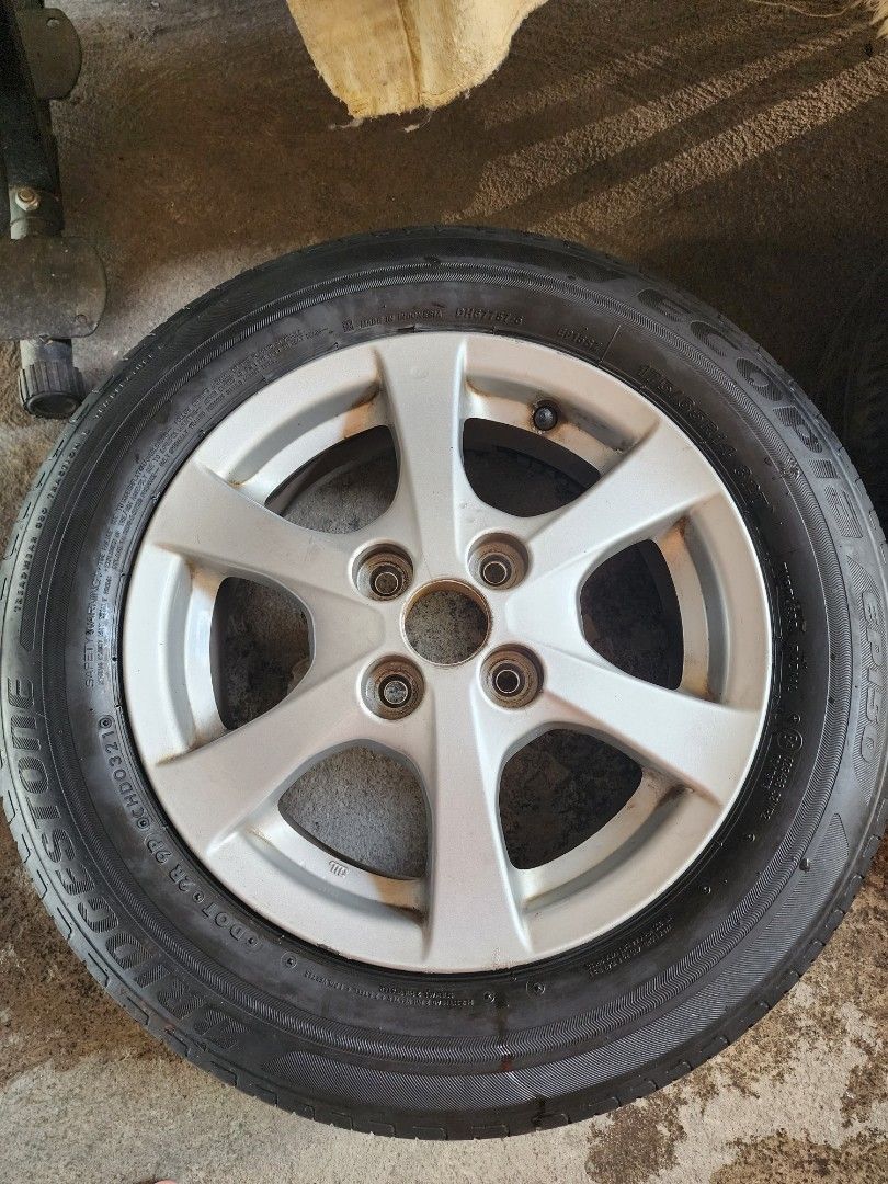 toyota wigo stock mags with tires, Car Parts & Accessories, Mags and ...