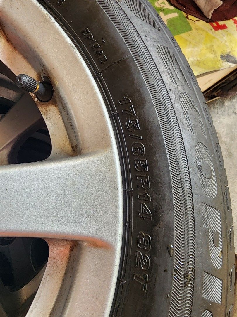 toyota wigo stock mags with tires, Car Parts & Accessories, Mags and ...