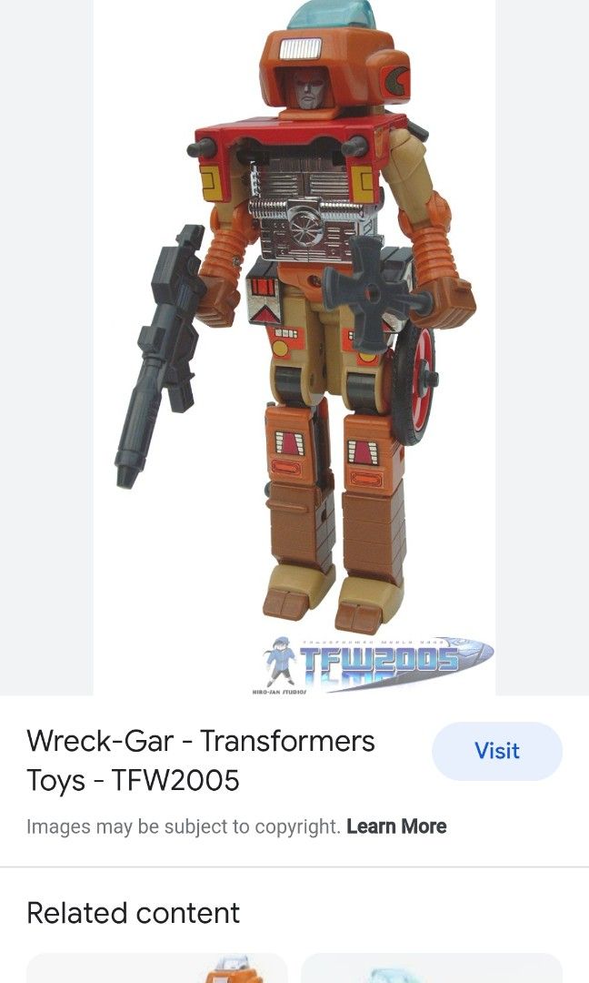 Transformer G1 Wreck Gar, Hobbies & Toys, Memorabilia & Collectibles ...
