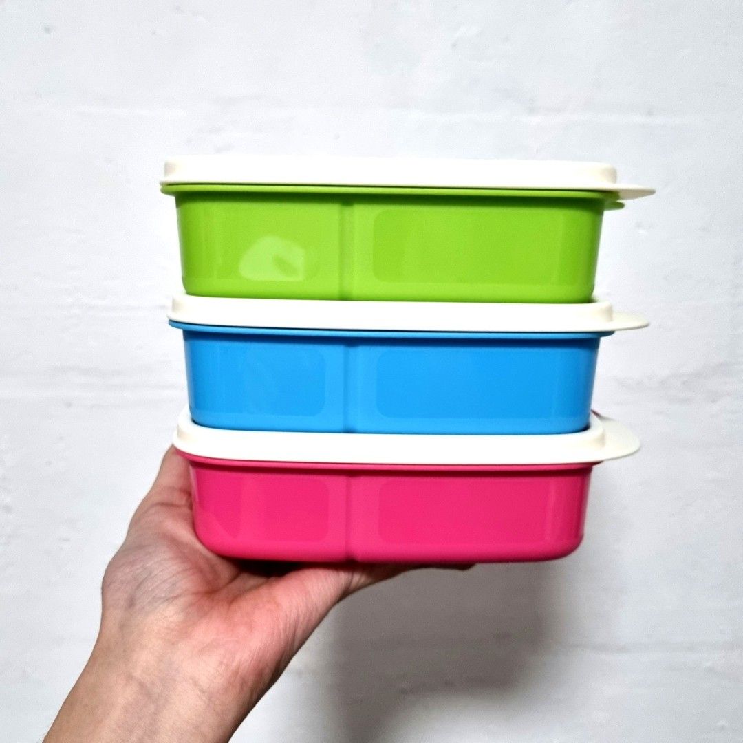 Tupperware 550 ml Lolly Tup Lollitup Square Divided Lunch It Box ...