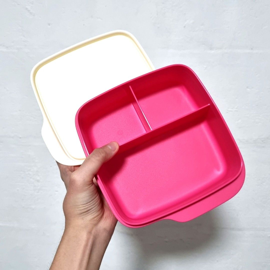 Tupperware 550 ml Lolly Tup Lollitup Square Divided Lunch It Box ...
