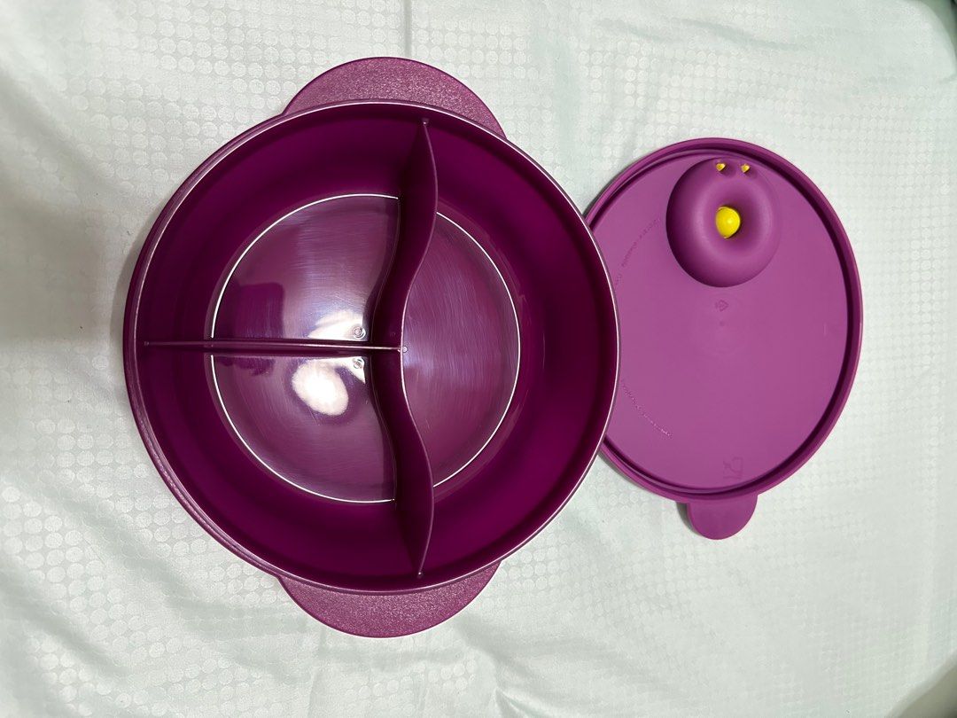 Tupperware - Crystal Wave Divided Dish, Furniture & Home Living ...