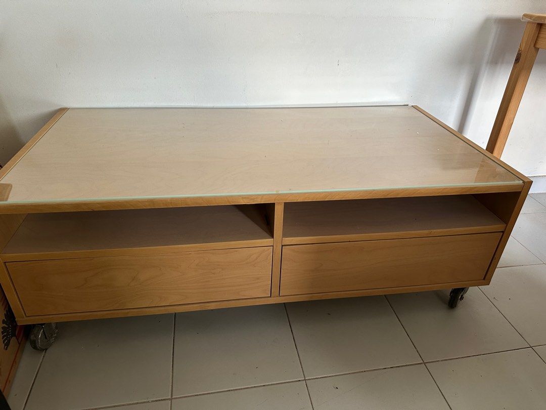 TV console with wheels, Furniture & Home Living, Furniture, TV Consoles ...