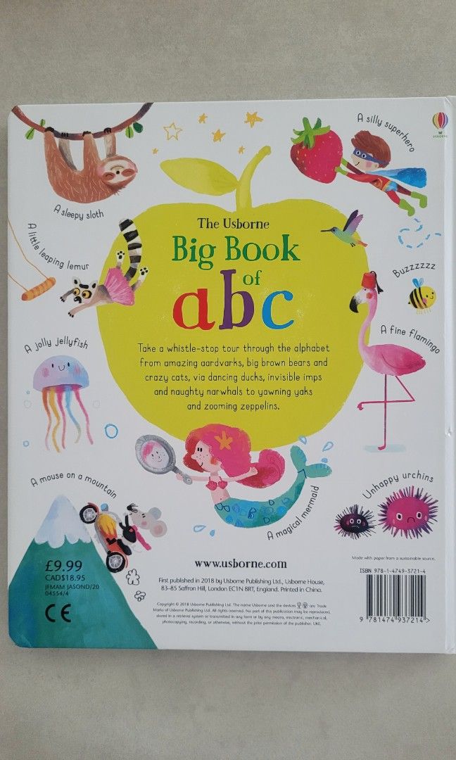 Usborne - The Big Book of ABC, Hobbies & Toys, Books & Magazines ...