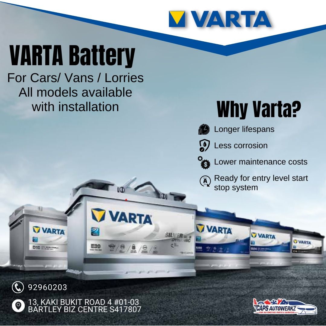 Varta Car Battery - NEW Product ON SALE, Car Accessories, Accessories ...