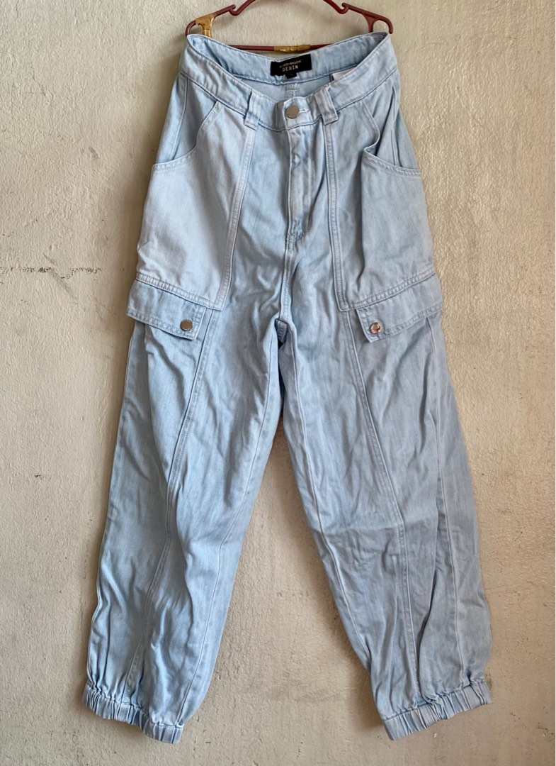 Vera Moda Light Blue Cargo Pants Original on Carousell