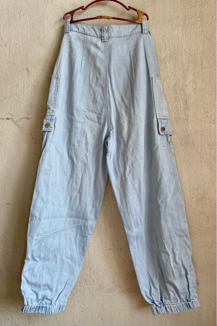 Vera Moda Light Blue Cargo Pants Original on Carousell