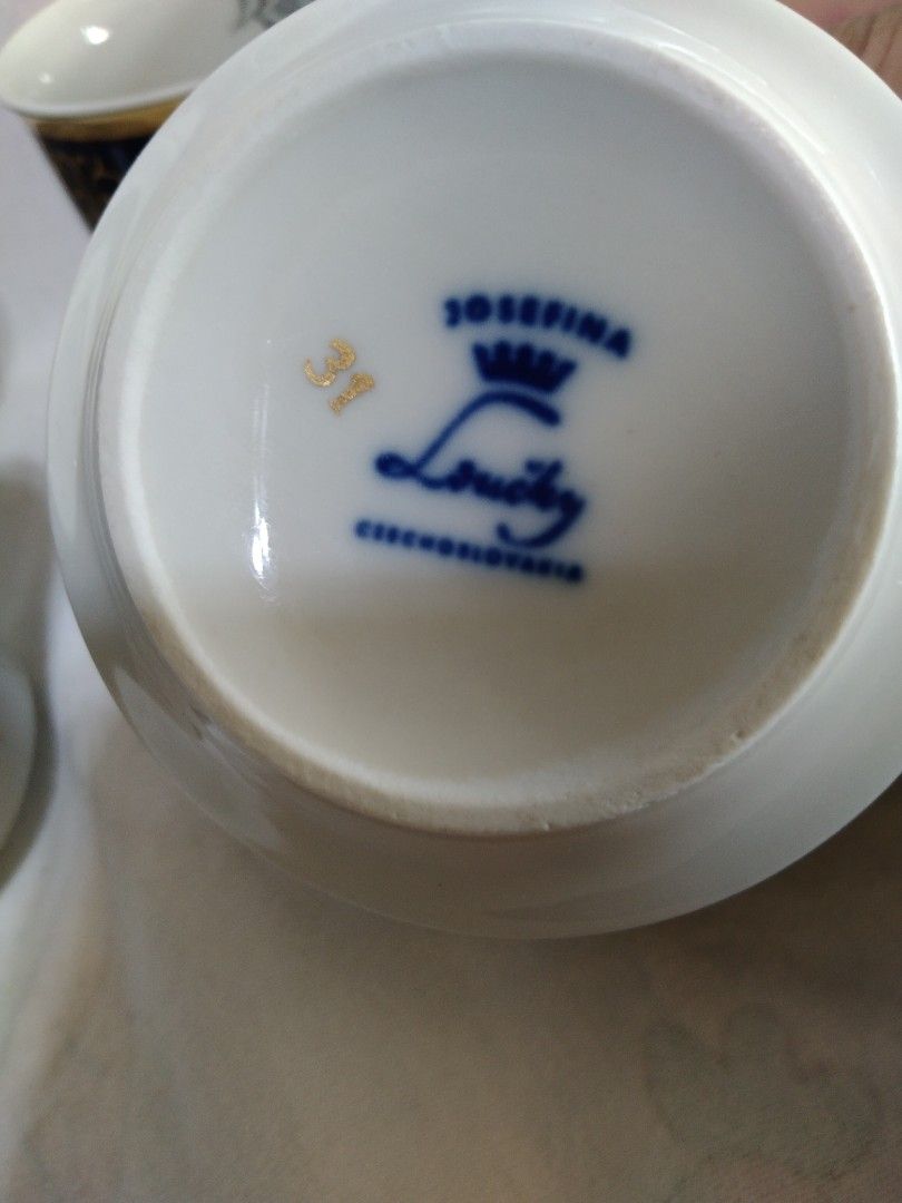 Vintage 80s Josefina Loucky Porcelain Coffee Cup, Furniture & Home ...