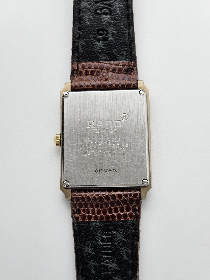 Vintage Rado Diastar Tungsten Carbide Scratch Proof Tank Watch on Carousell