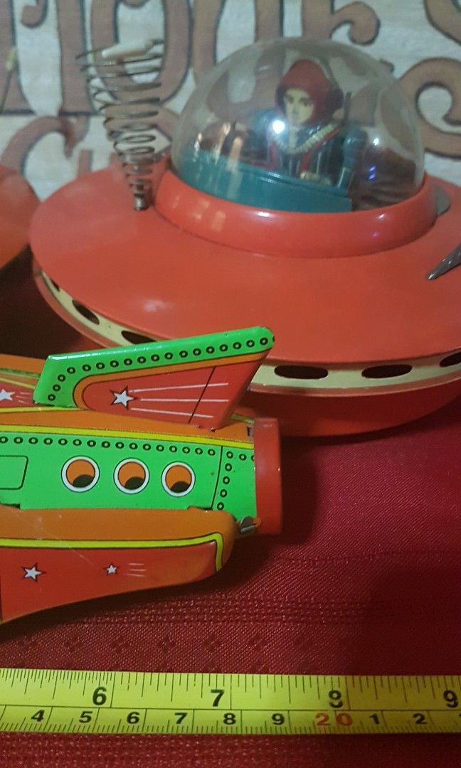 VINTAGE SCHILLING TIN TOY ROCKET RACER COLLECTOR SERIES MINT IN BOX ...