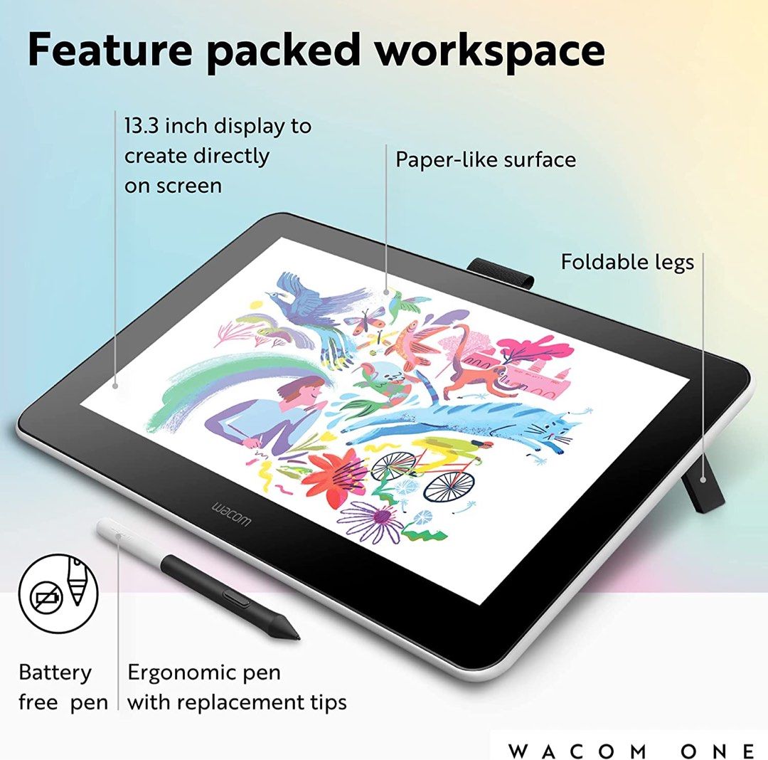 Wacom One Pen Display 13-inch - WCM-DTC-133-W0, Mobile Phones & Gadgets ...