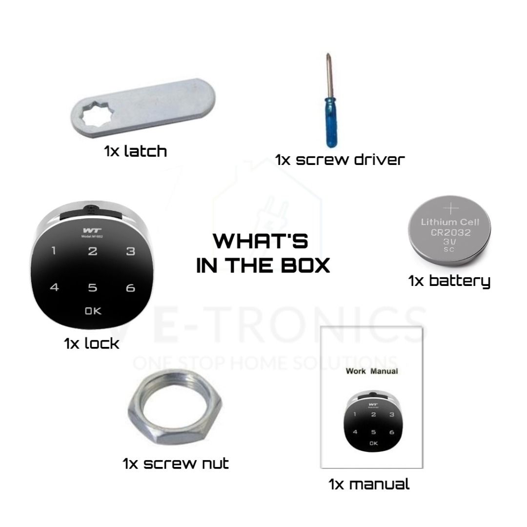 WT Smart Digital Keyless Mailbox Letterbox Lock for HDB Condo Anti ...